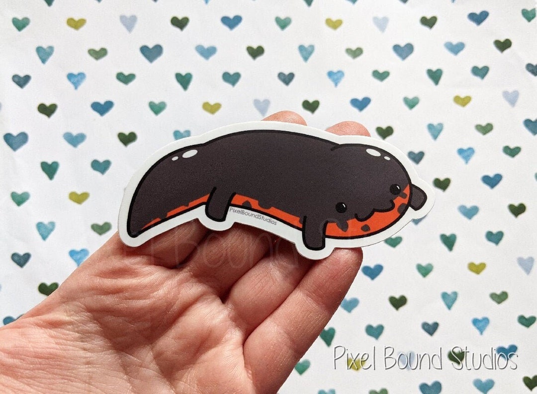 Fire-bellied Newt Vinyl Sticker - Waterproof - Etsy