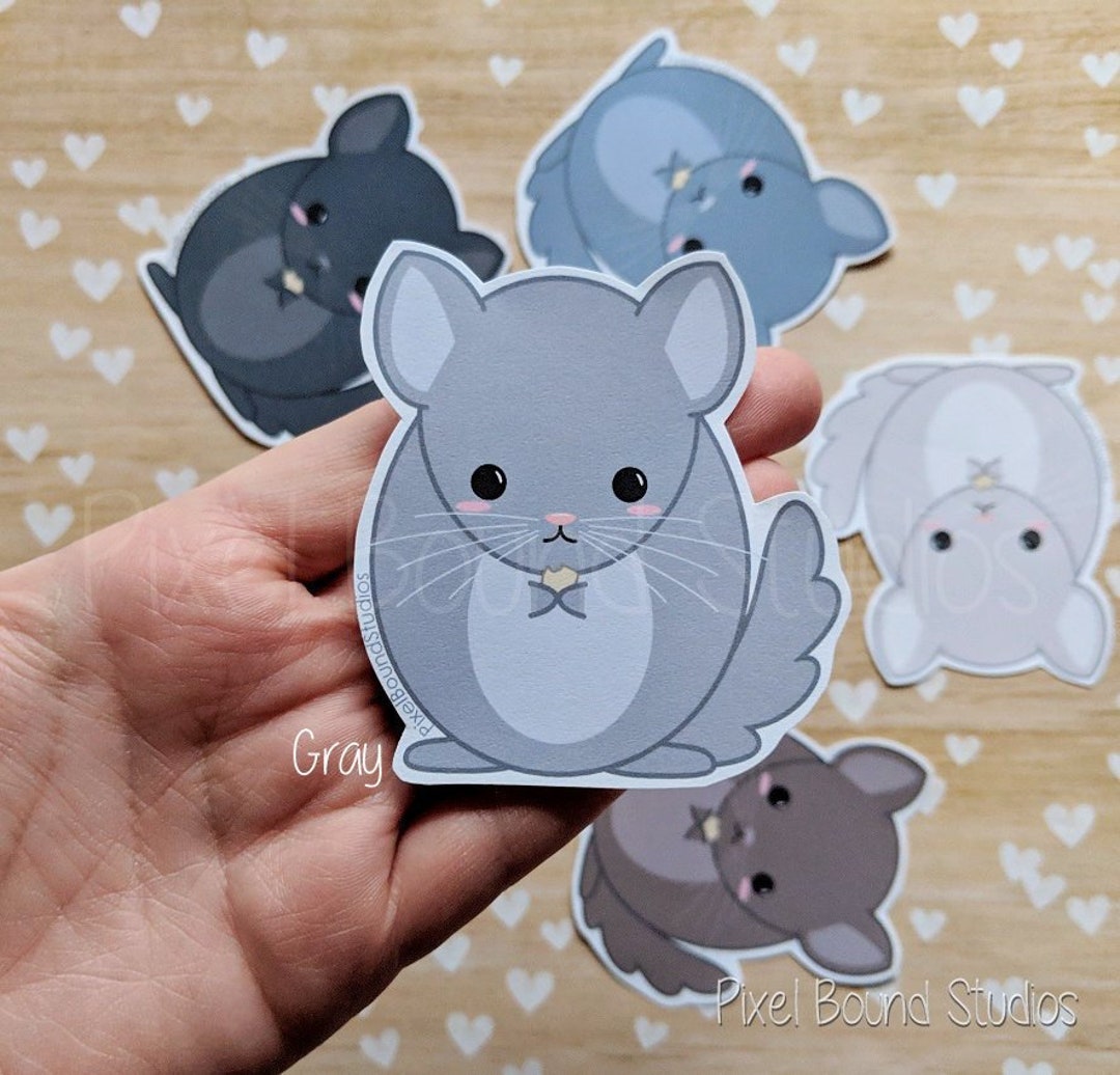 Chibi Chinchilla Stickers and Magnets - Etsy