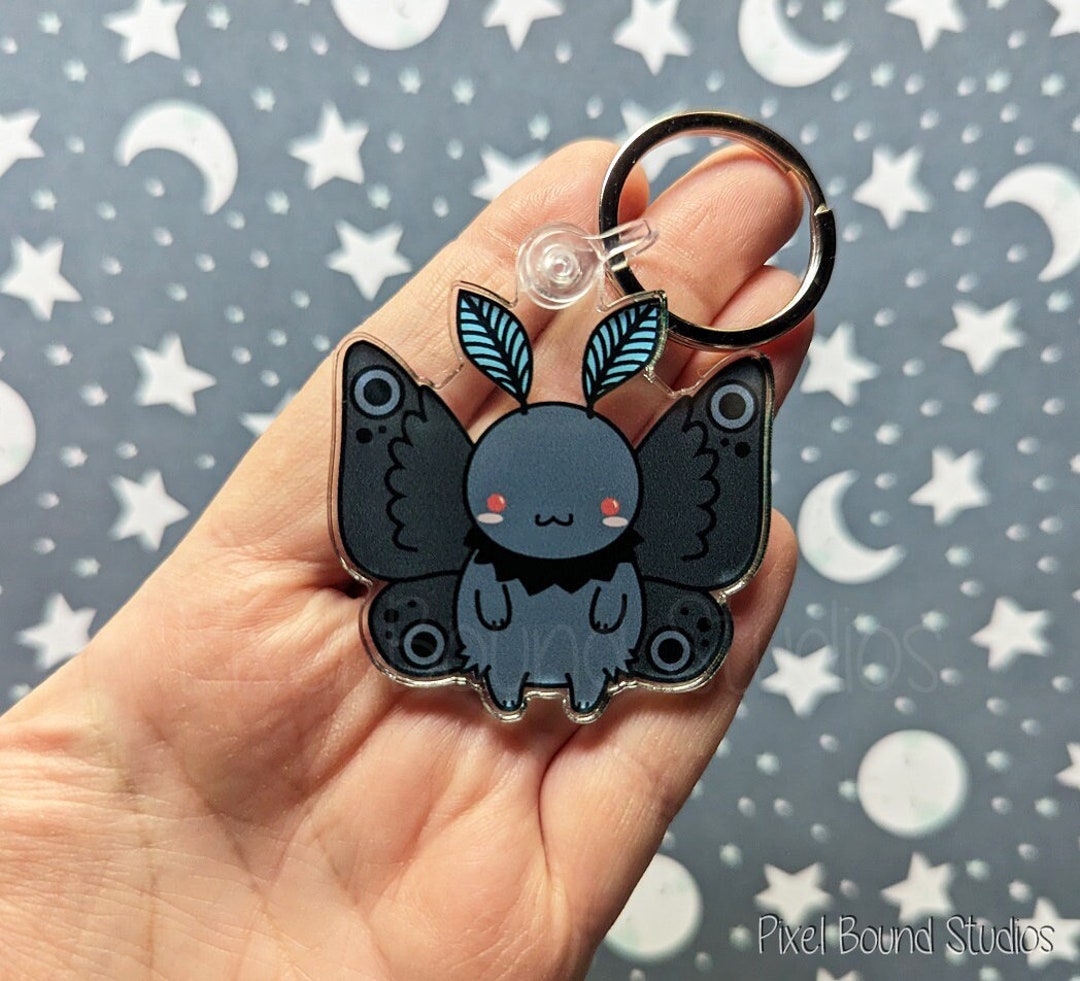 Kawaii Cute Mothman Acrylic Keychain - Etsy