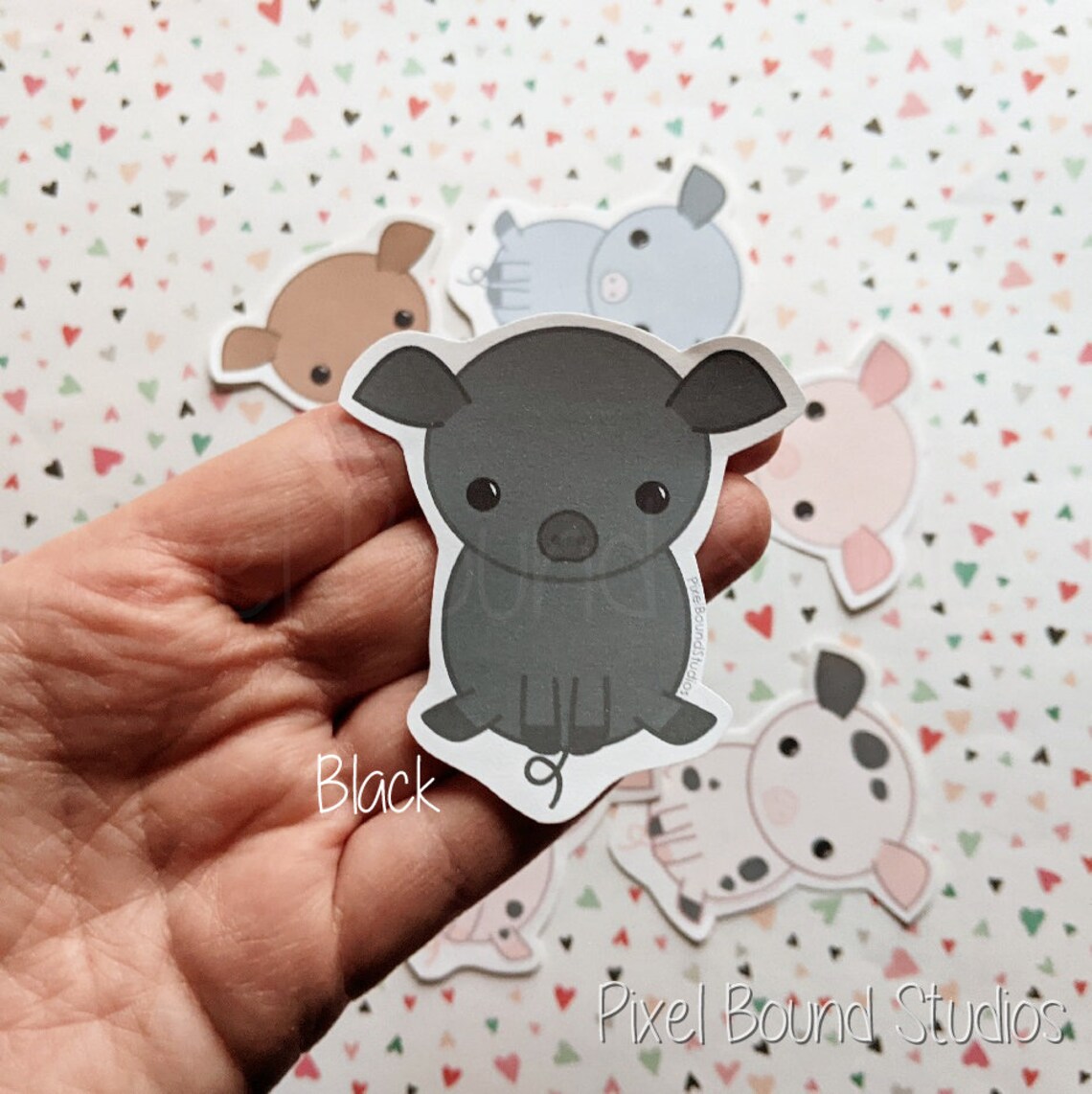 Chibi Piggy Stickers and Magnets - Etsy