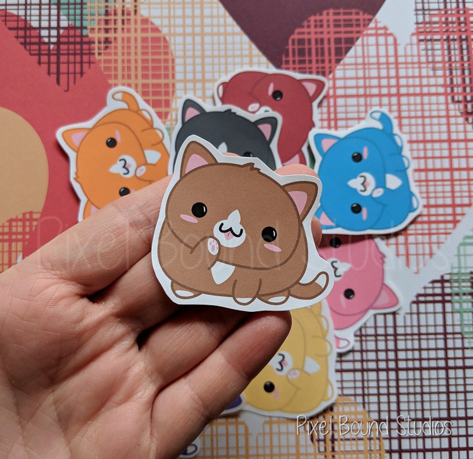 Chibi Tuxedo Cat Stickers and Magnets | Etsy