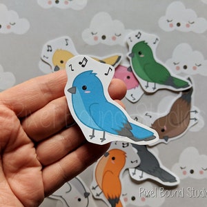Chibi Songbird Stickers and Magnets - Etsy