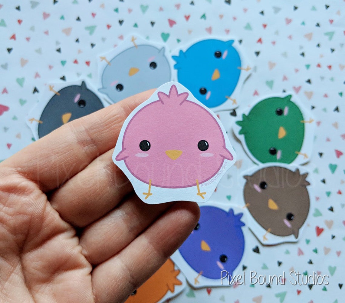 Chibi Chick Stickers and Magnets | Etsy
