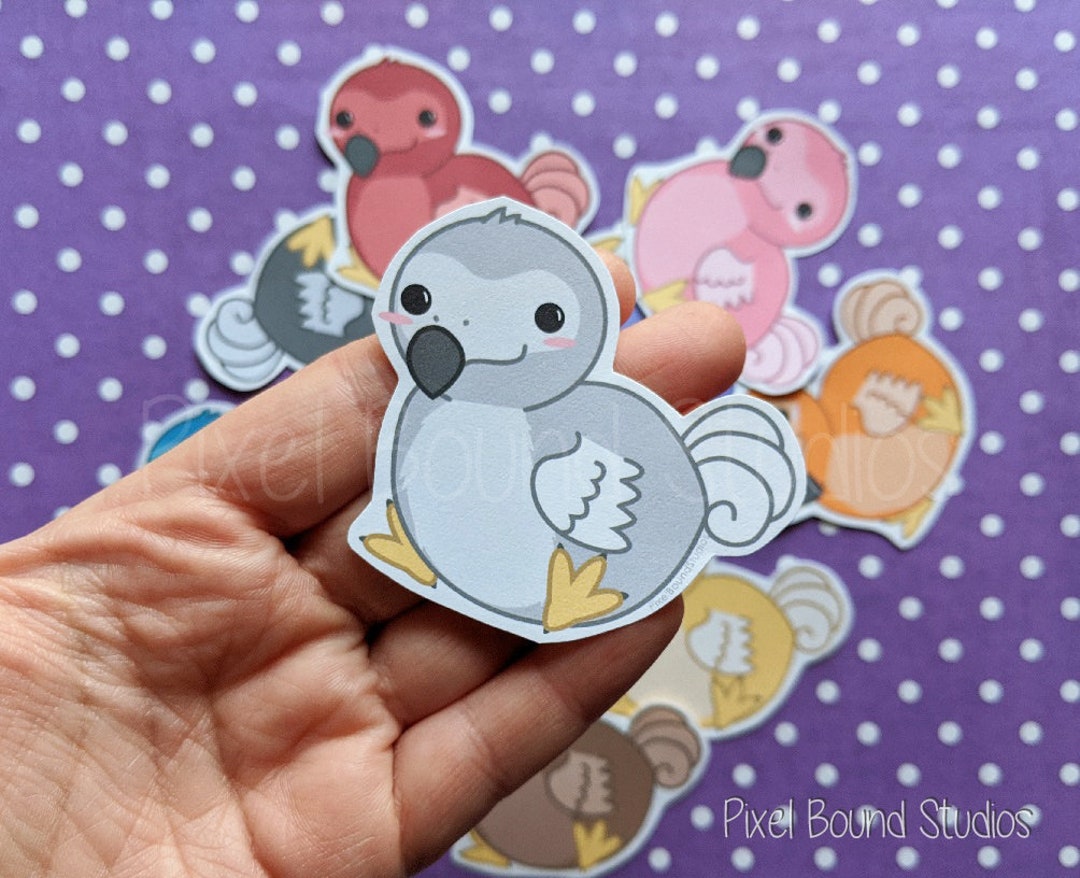 Cute Kawaii Dodo Bird Stickers and Magnets - Etsy