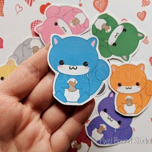 Chibi Squirrel Stickers and Magnets - Etsy