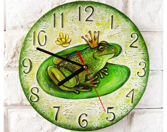 Frog clock | Etsy