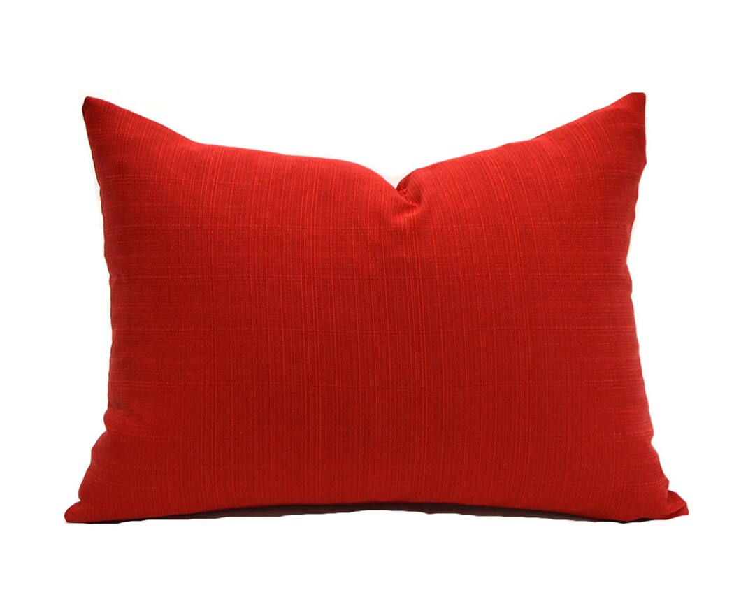 CLEARANCE 16"x12" Outdoor Pillow Covers Decorative Red Sunsetter Chili ...