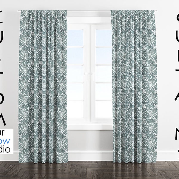 Green Draperies - Etsy