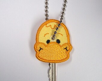Embroidered Duck Keychain - Etsy