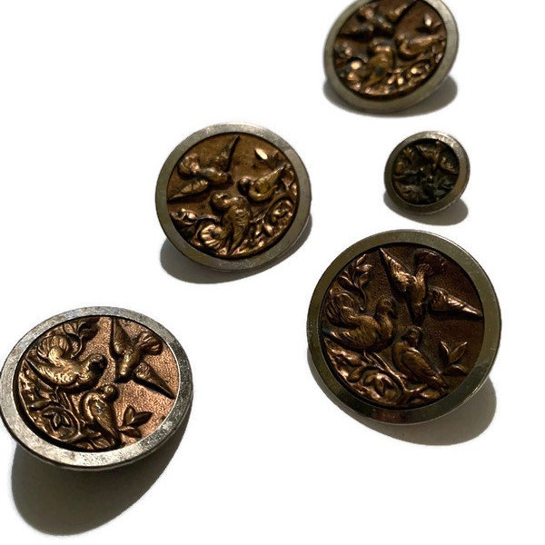 Large Antique Buttons - Etsy