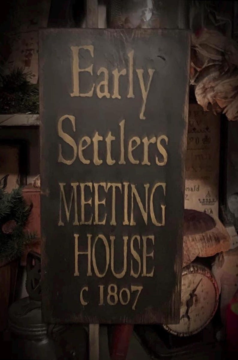 Handmade Primitive Wood Sign, Colonial - Etsy