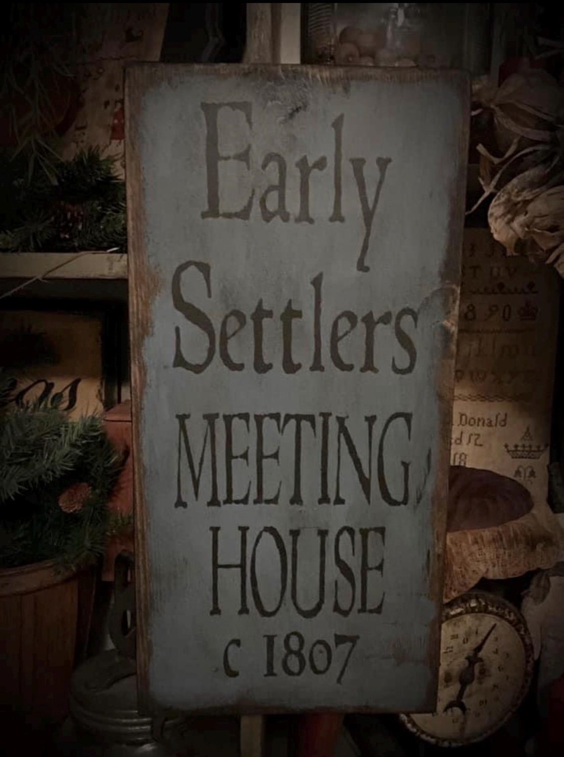 Handmade Primitive Wood Sign, Colonial - Etsy