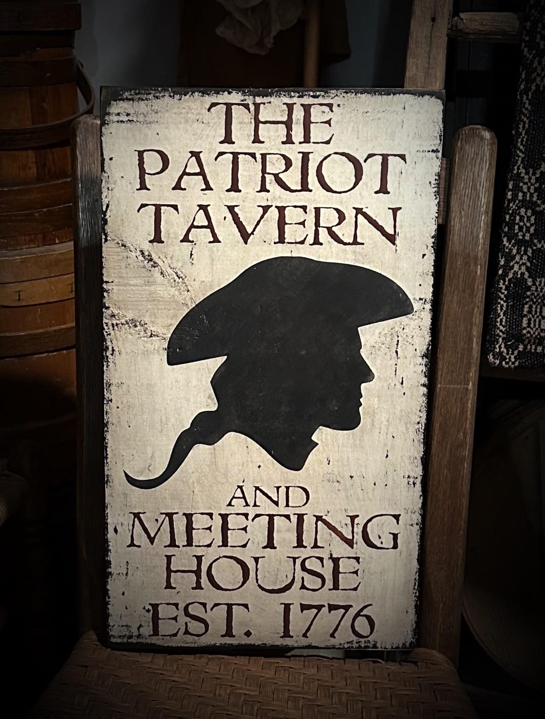 NEW** Handmade Primitive Wood the Patriot Tavern Sign - Etsy