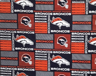 Denver Broncos Fabric | Etsy