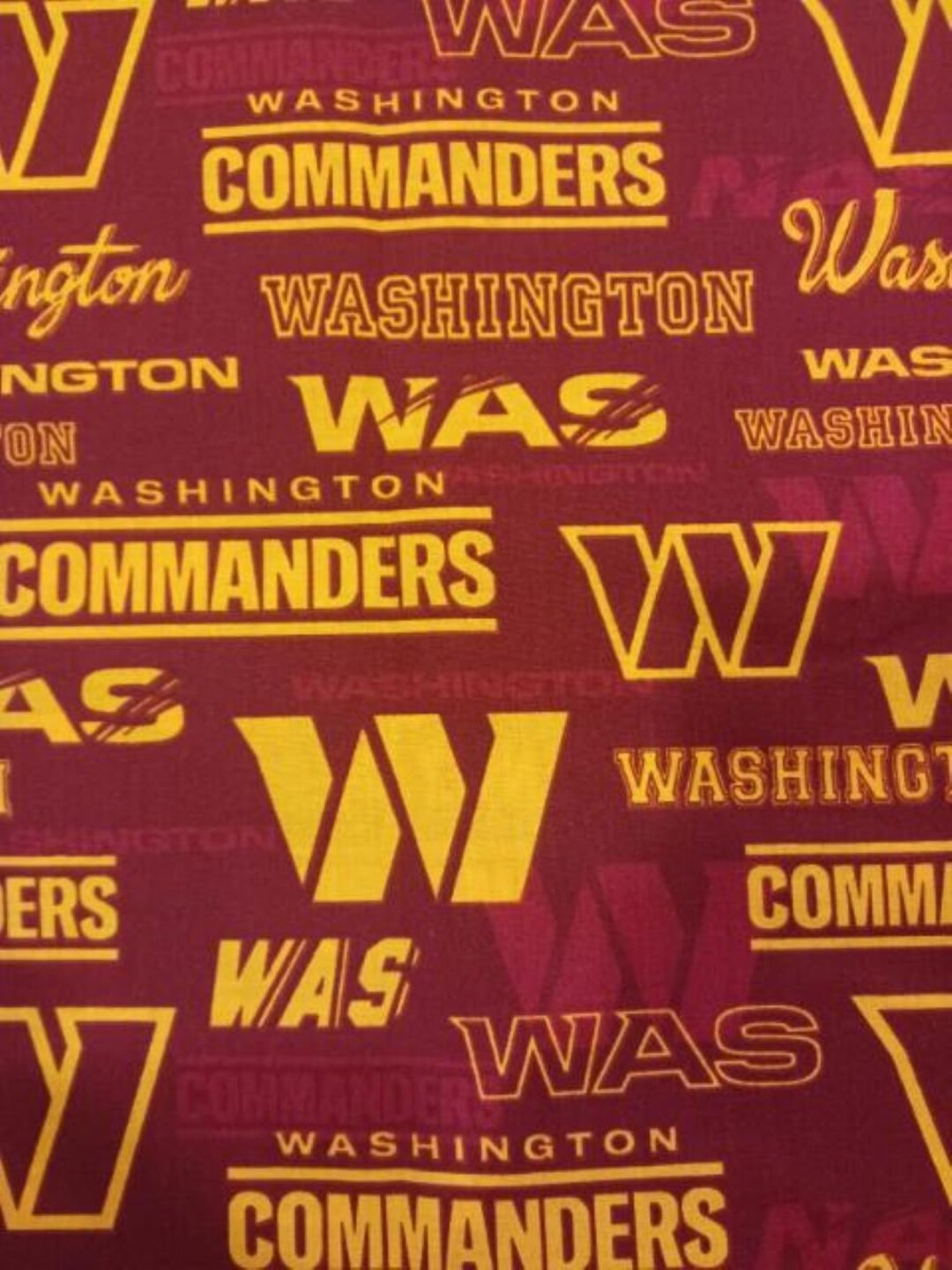 Washington Commanders Bandana - Handmade - NFL - 22"x22"- 100% Cotton ...