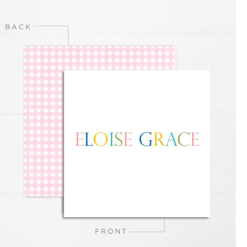 Girls Green Calling Card - Etsy