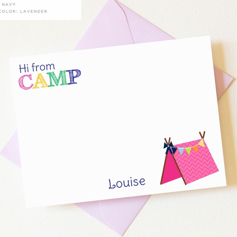 Camping Card - Etsy