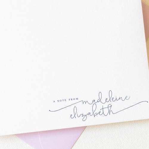 Personalized Stationery Script Personalized Stationary | Etsy
