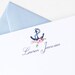 Floral Nautical Personalized Stationery Set | Personalized Stationary ...