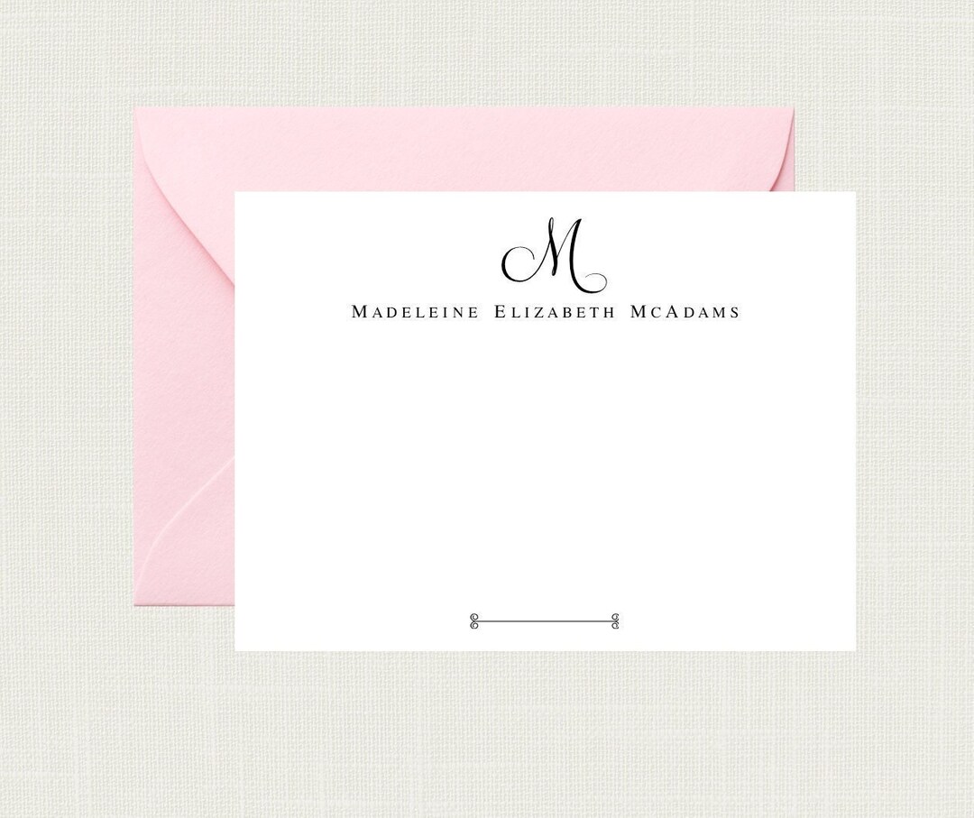 Personalized Calligraphy Script Stationery | Personalized Stationary ...