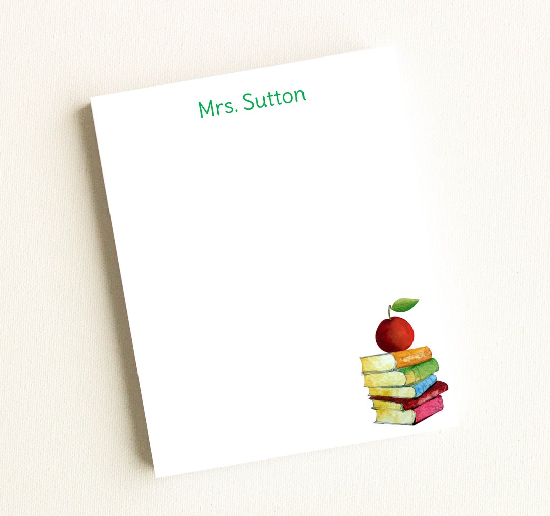 Personalized Teacher Notepad | Personalized Teacher Note Pads | Teacher ...