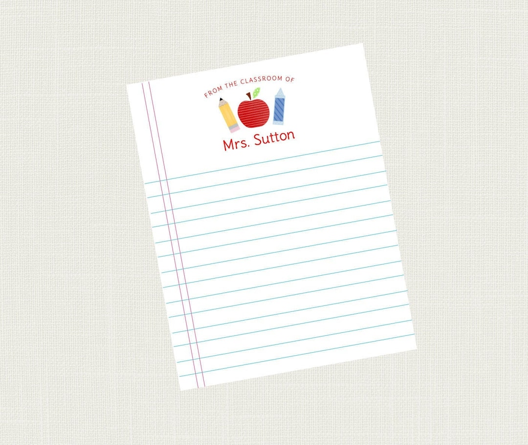 Teacher Notepad | Teacher Note Pad | Teacher Notes | Teacher Notepad ...