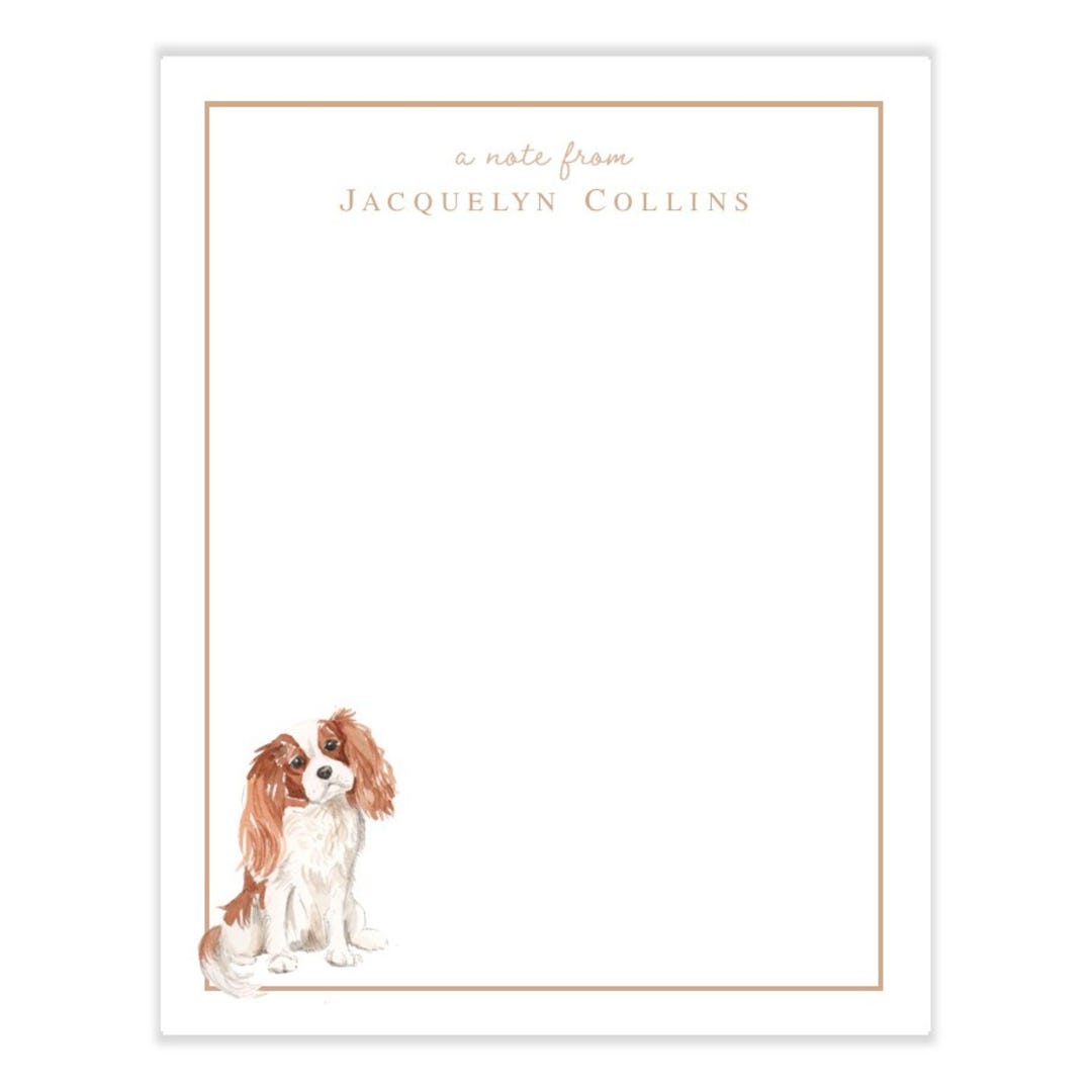 Personalized Dog Notepad | Cavalier King Charles Note Pad | Cavalier ...