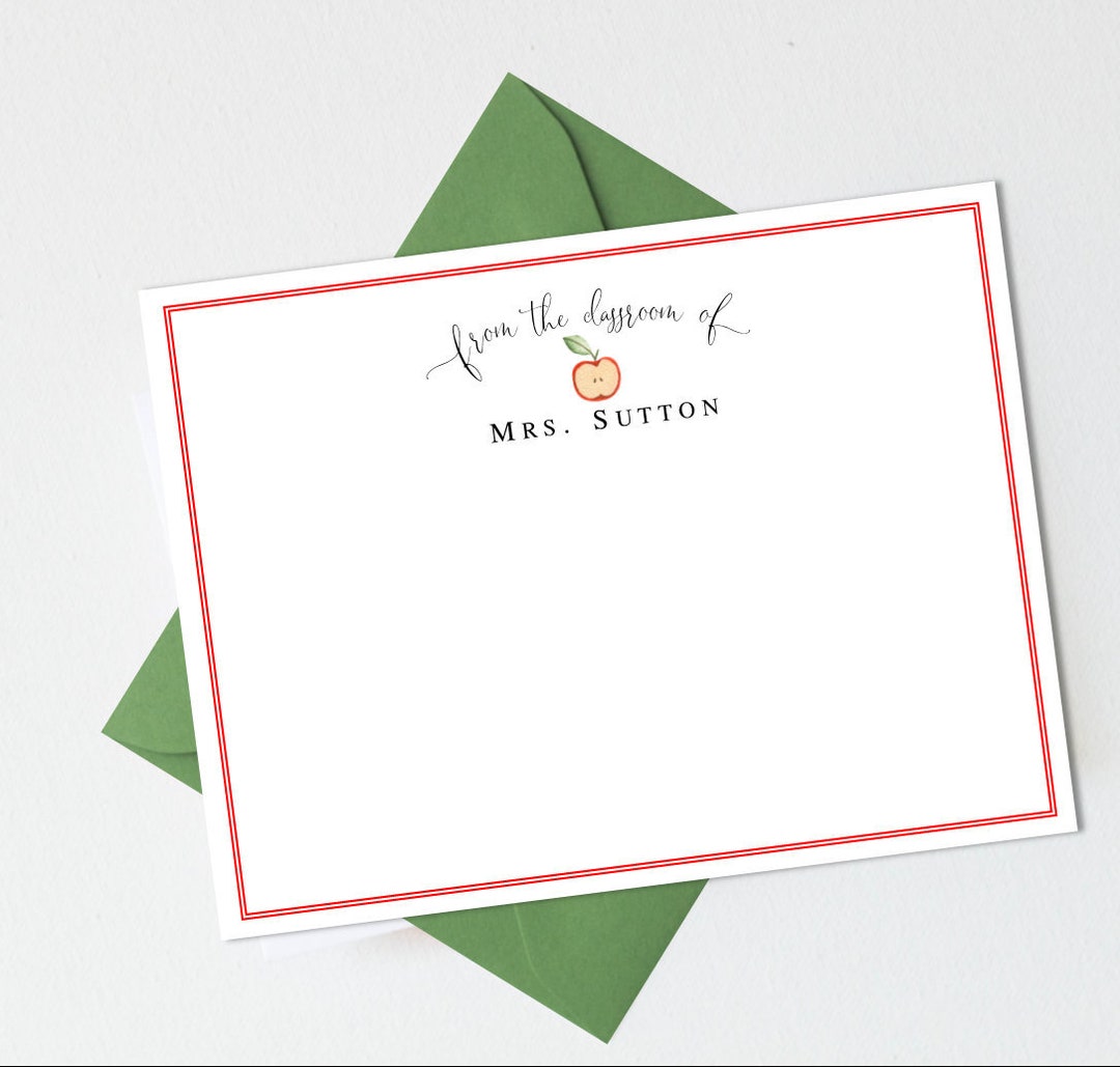 Personalized Teacher Notes | Personalized Teacher Gifts | Teacher ...