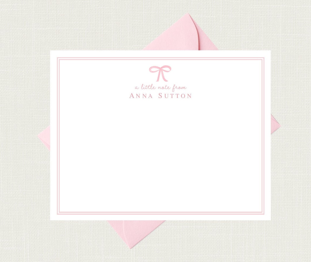 Monogrammed Stationary Kids | Note Cards for Girls | Stationary for ...