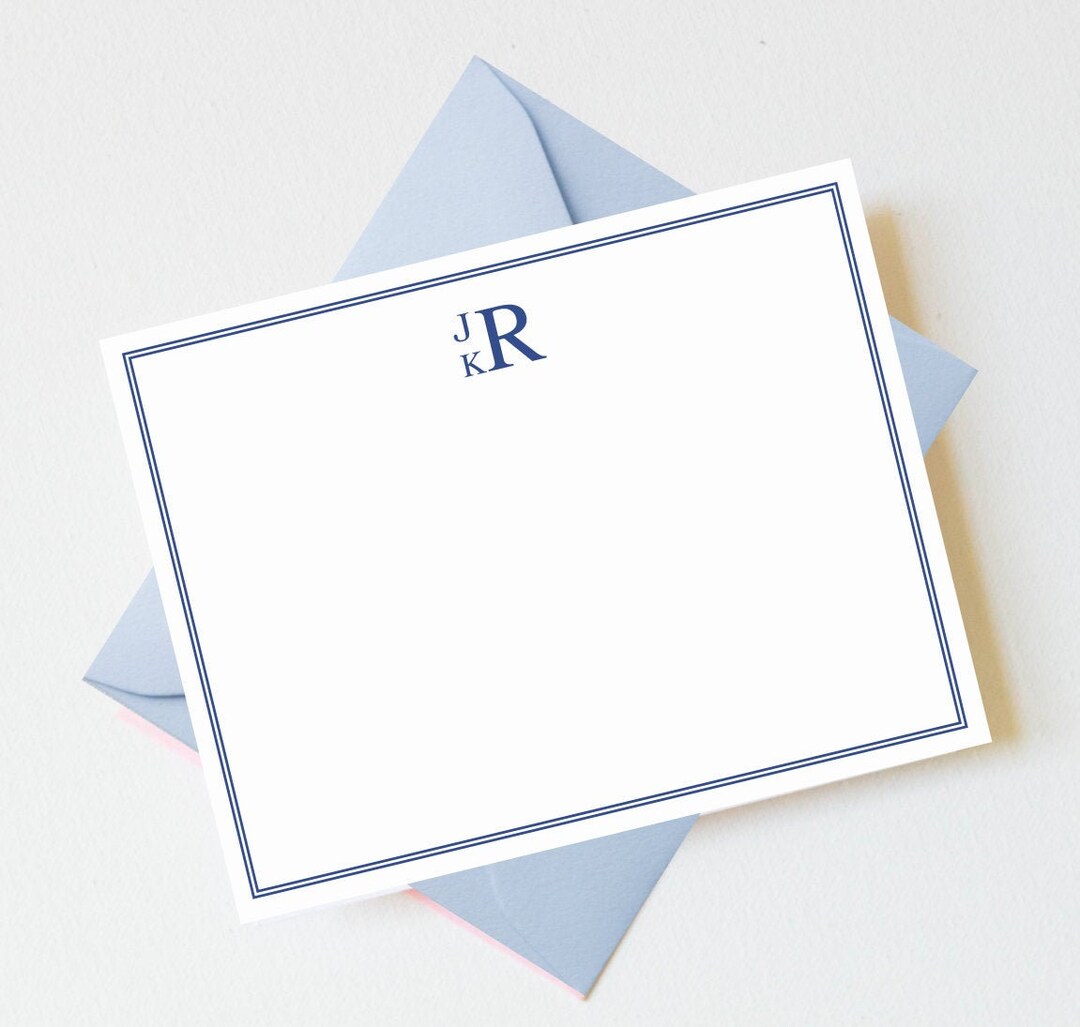 Monogrammed Stationery | Monogram Personalized Stationary | Stationary ...