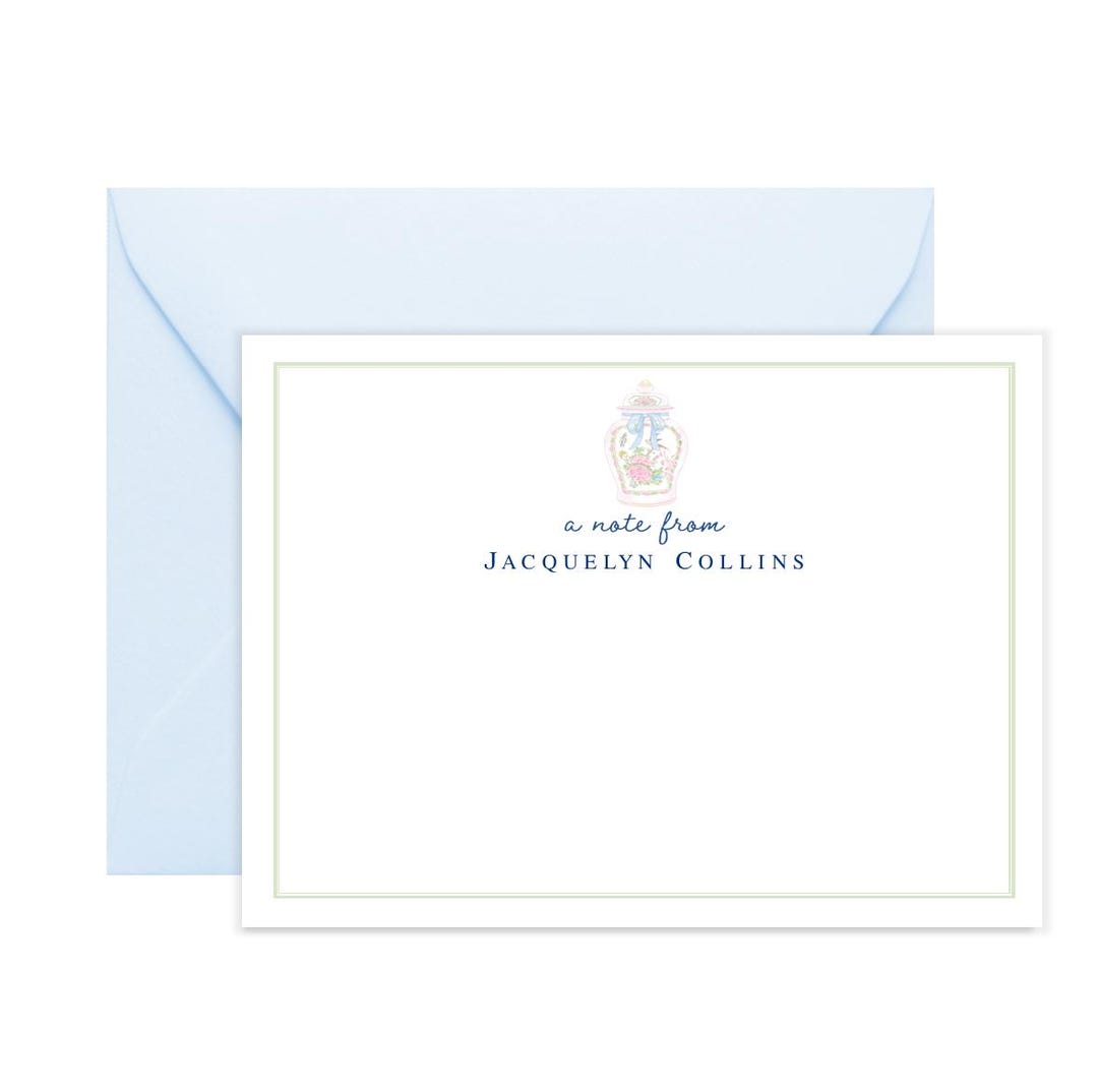 Personalized Grandmillennial Stationery | Floral Stationary | Floral ...