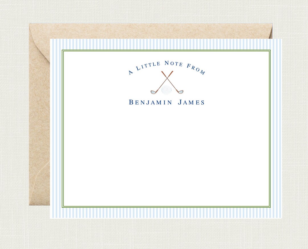 Personalized Golf Birthday Thank You Cards | Golf Thank You Notes ...