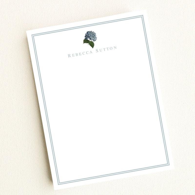 Hydrangea List Pad - Etsy