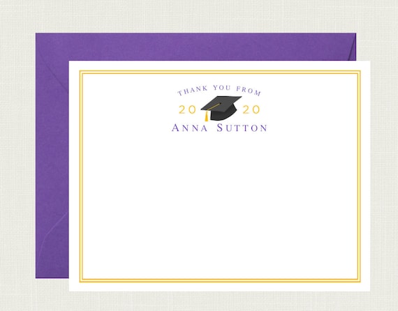 Personalized Graduation Thank You Cards Graduation Thank You - Etsy