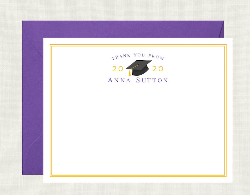 Personalized Graduation Thank You Cards Graduation Thank You - Etsy