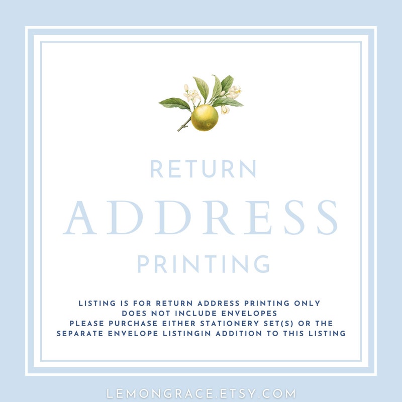 Add Envelope Printing - Etsy