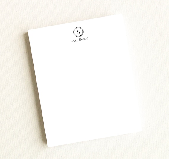 Personalized Notepad for Men Personalized Notepad for Men - Etsy
