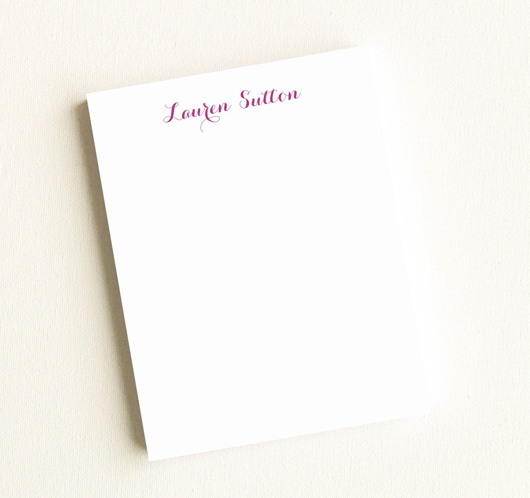 Personalized Notepad | Personalized Note Pads | Personalized Memo Pad ...