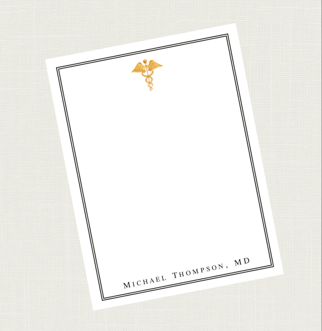 Personalized Doctor Notepad | Doctor Memo Pad | Doctor Stationary ...
