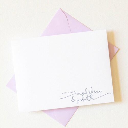 A Note From Personalized Stationery Name Stationary - Etsy