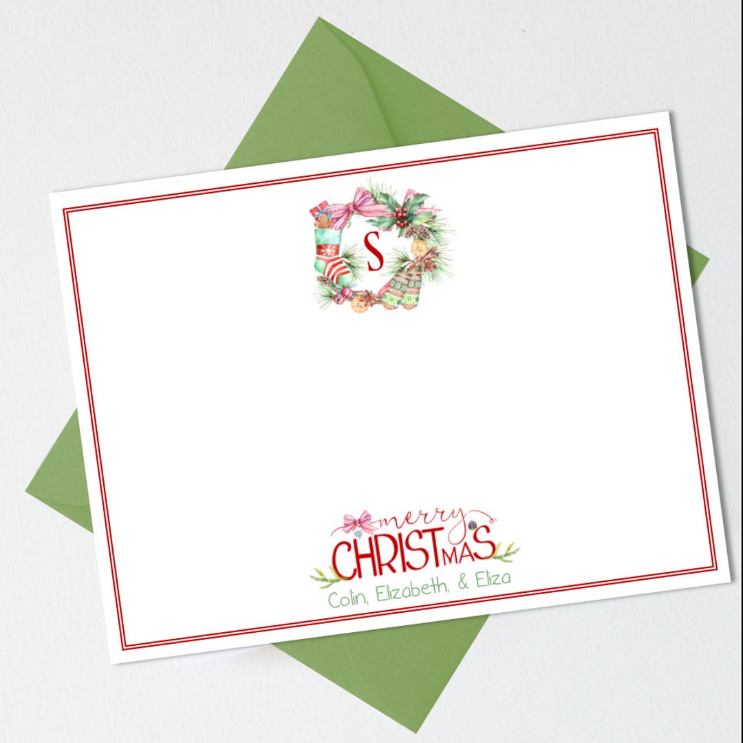 Personalized Christmas Stationery | Personalized Christmas Stationary ...