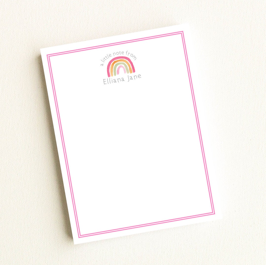 Stationery for Girls | Girls Notepad | Personalized Girls Note Pad ...