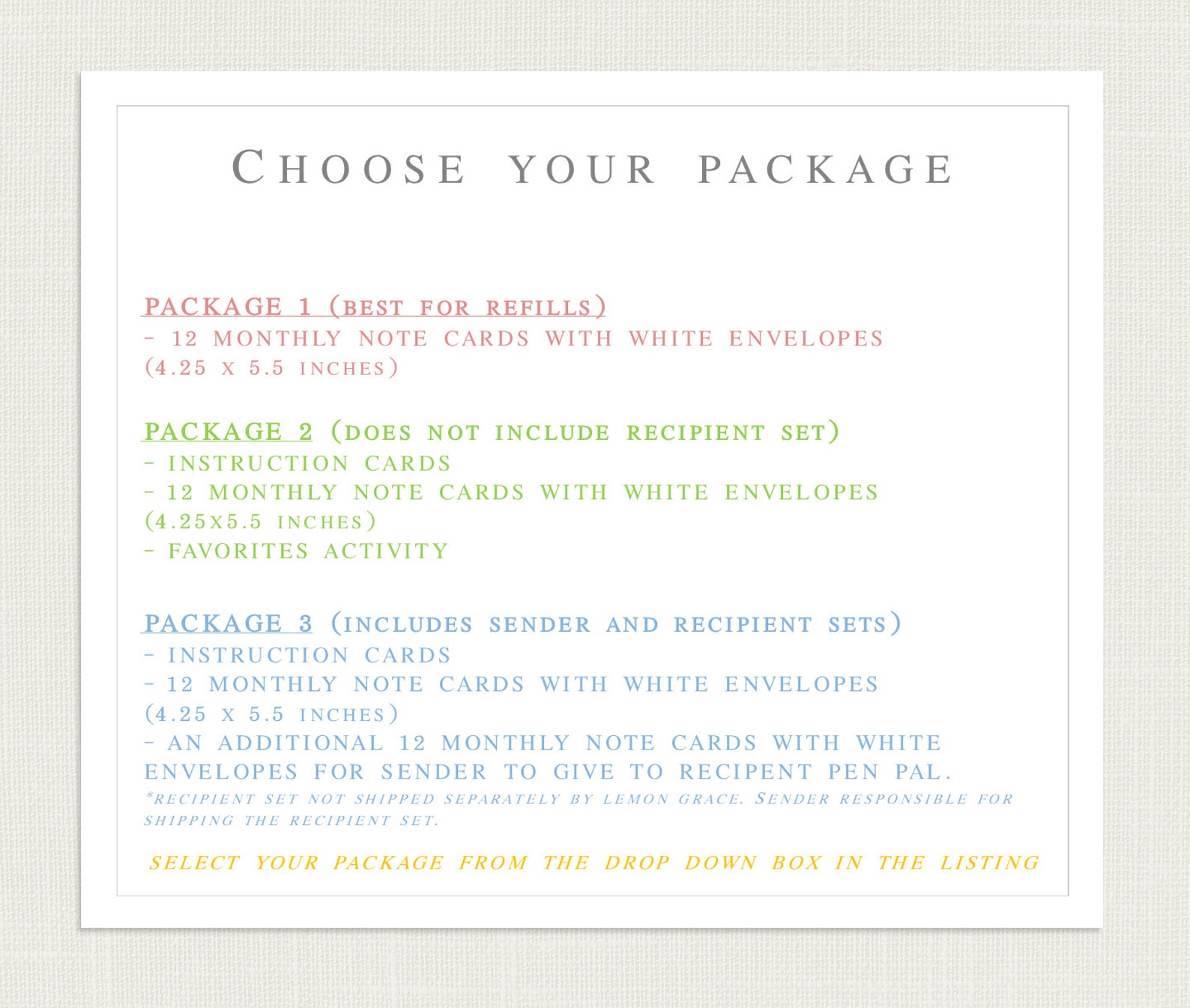 Monthly Pen Pal Kit for Kids | Pen Pal Set | Pen Pal Letters | Snail ...