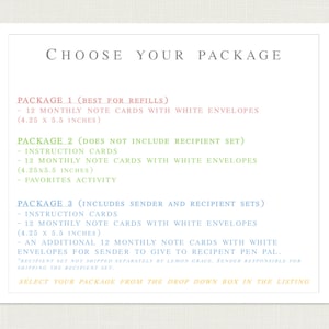 Monthly Pen Pal Kit for Kids | Pen Pal Set | Pen Pal Letters | Snail ...