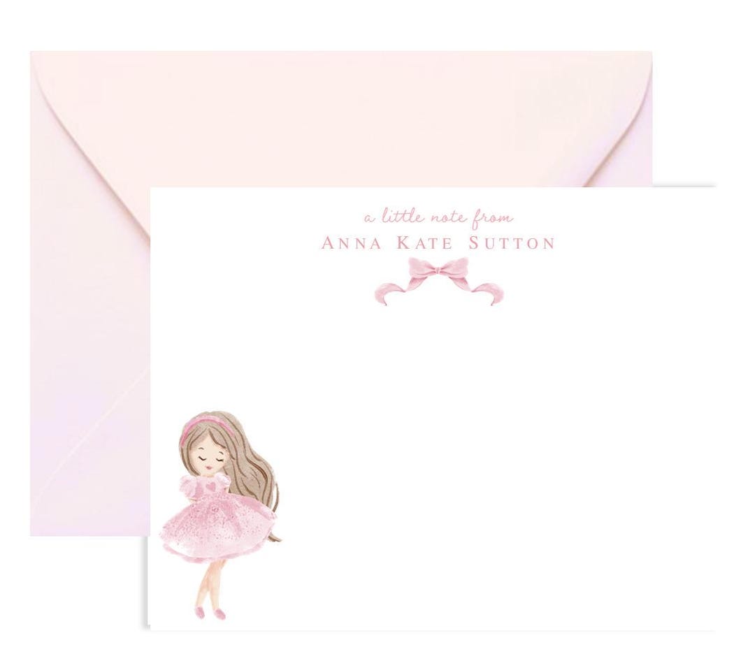 Girls Stationery Set | Girls Stationary | Personalized Stationary ...
