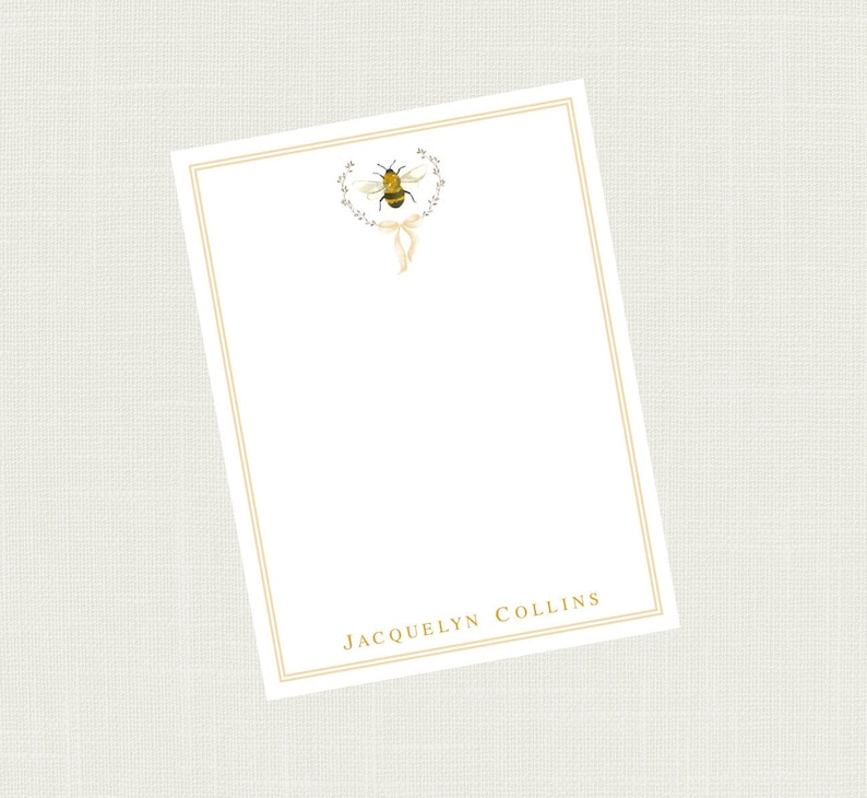 Bee Notepad | to Do List Notepad | Custom Memo Pad | Personalized ...
