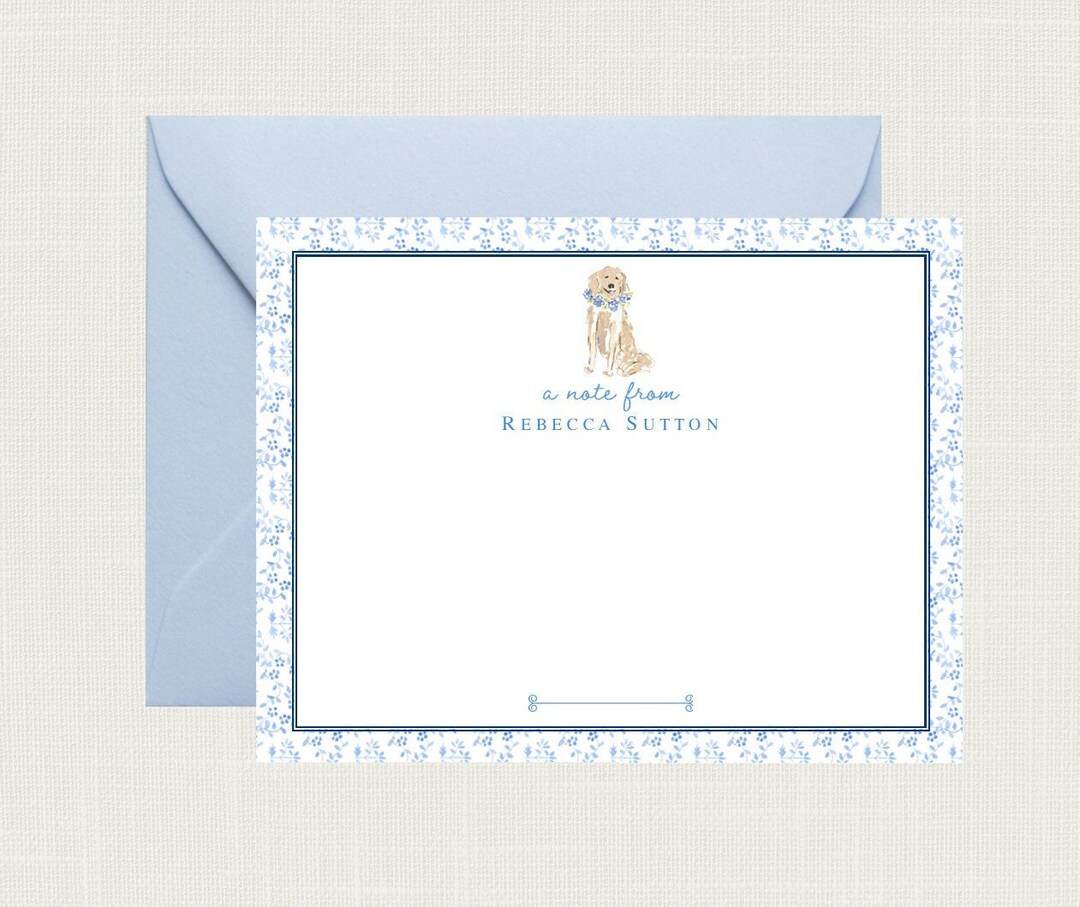 Personalized Dog Stationary | Golden Retriever Stationery | Golden ...
