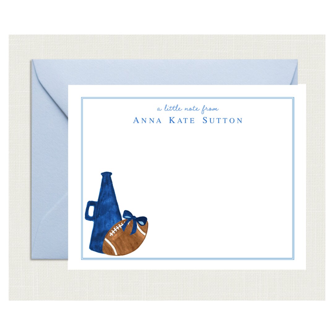 Personalized Cheer Stationery Set | Cheerleading Note Cards ...