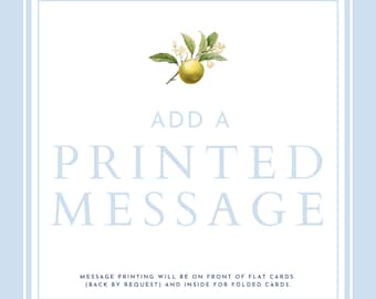 Add a Message or Additional Text to Inside, Front or Back of Note ...