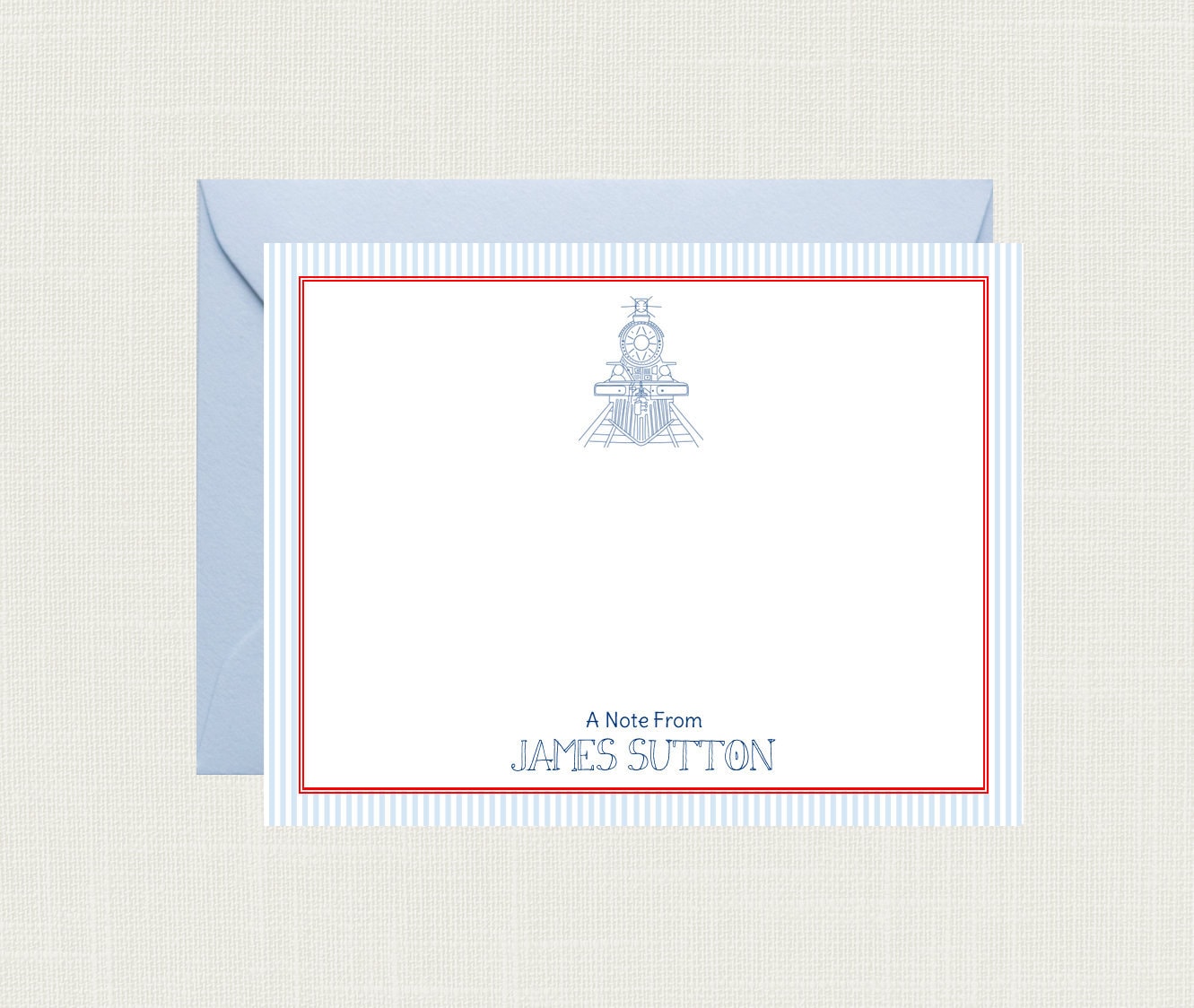 Personalized Train Birthday Thank You Cards Train Thank You | Etsy